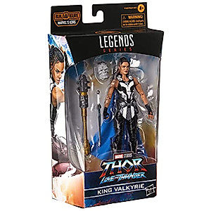 Marvel Legends Series Thor: Love and Thunder King Valkyrie Action Figure 6-inch Collectible Toy,1 Accessory,2 Build-A-Figure Parts