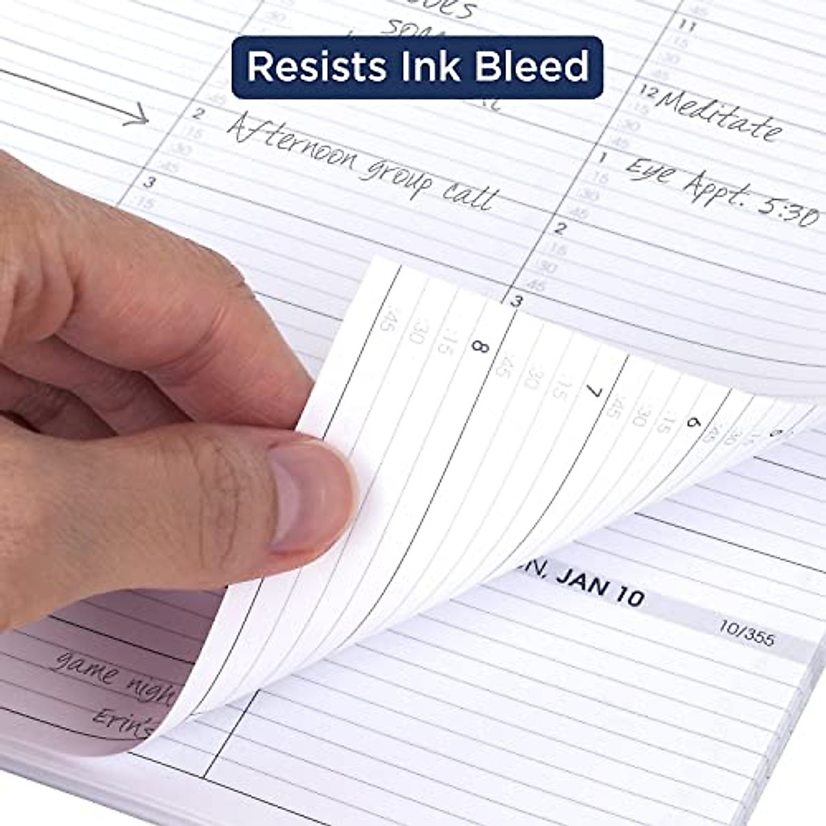 AT-A-GLANCE 2023 Weekly & Monthly Appointment Book, Quarter-Hourly, 8-1/4" x 11", Large, Triple View, Black (70950V05)