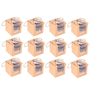 SOLUSTRE 36 Pcs Cake Box Cake Case Candy Case Pastries Boxes Cupcake Packing Boxes Chocolate Boxes Packaging Paper Bakery Boxes Dessert Packaging Boxes Cake Packaging Boxes Cookie Boxes