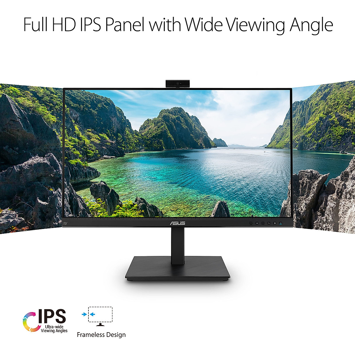 ASUS 27” 1080P Video Conference Monitor (BE279QSK) - Full HD, IPS monitor (Renewed)