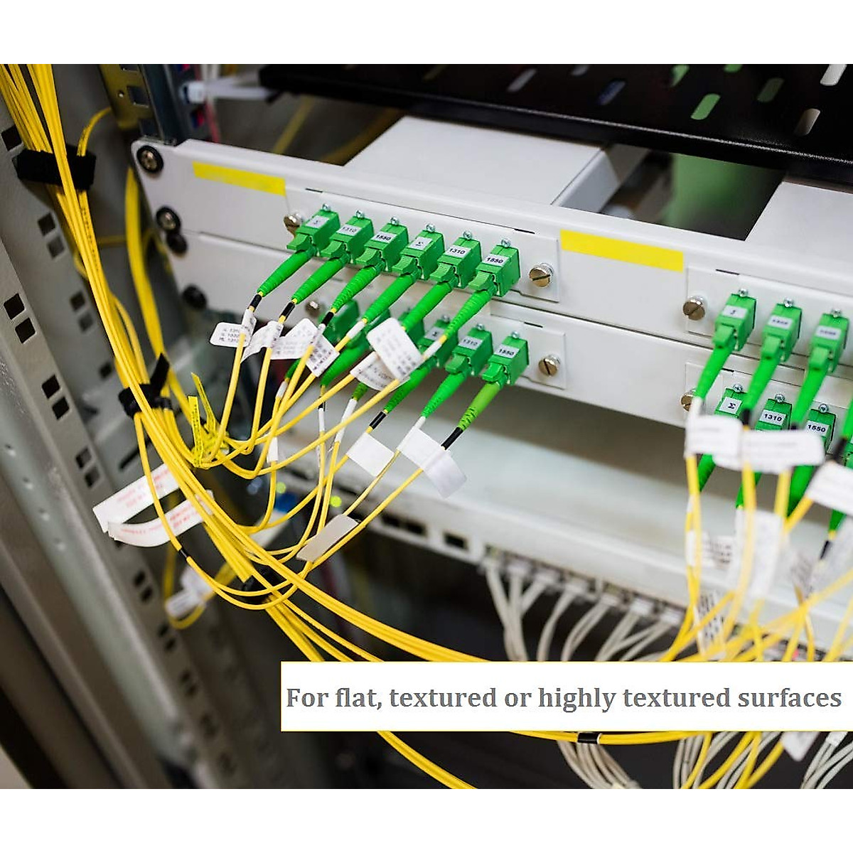 Aonomi Compatible Industrial Label Tape Replacement for DYMO 1805442 Permanent Polyester Label Tapes for DYMO Rhino 3000, 4200, 5000, 5200, 6000 Label Maker, Black on White, 1/4"x 18',3-Pack