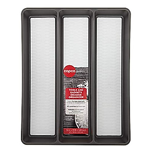 Copco Basics 3 Compartment Organizer, Charcoal Gray/Light Gray