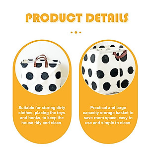 iplusmile Square Storage Box Basket, Canvas Fabric Toy Collapsible Storage Organizer Bin, Waterproof Storage Box, Laundry Basket for Kid Rooms, Playroom, Shelves, Toy Basket, Gift Basket