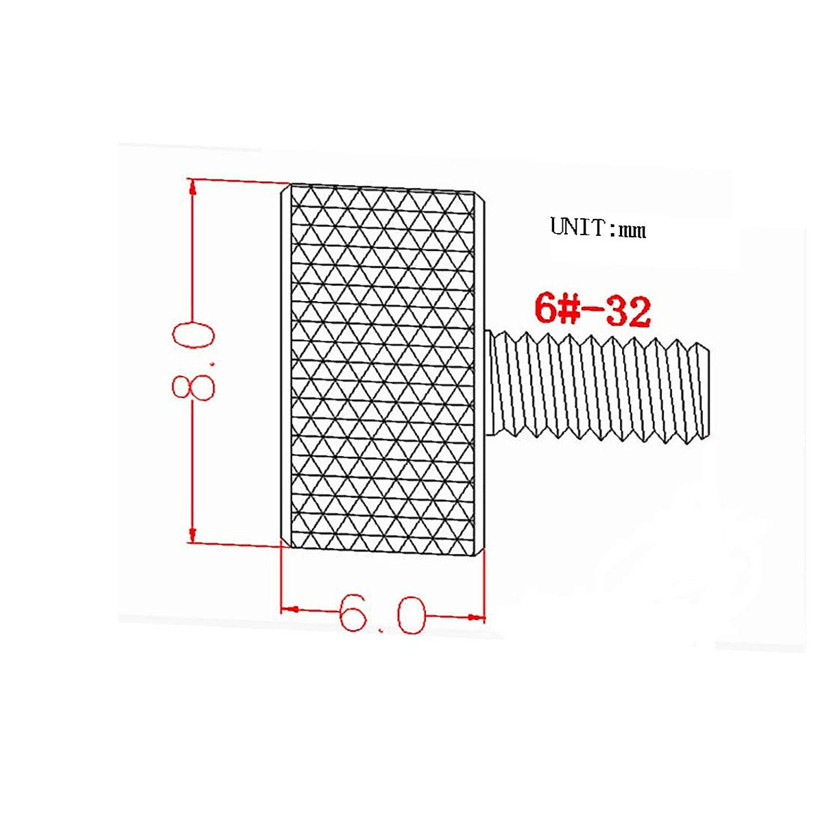 New Lon0167 Computer Graphics Featured Card Round Head reliable efficacy Knurled Thumb Screws 6#-32 10pcs(id:f32 30 f6 450)