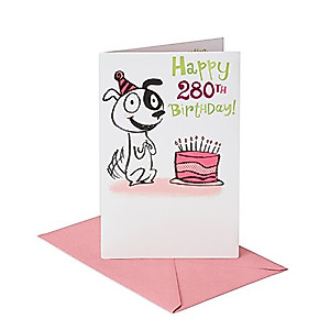 American Greetings Funny 40th Birthday Card (Dog Years)