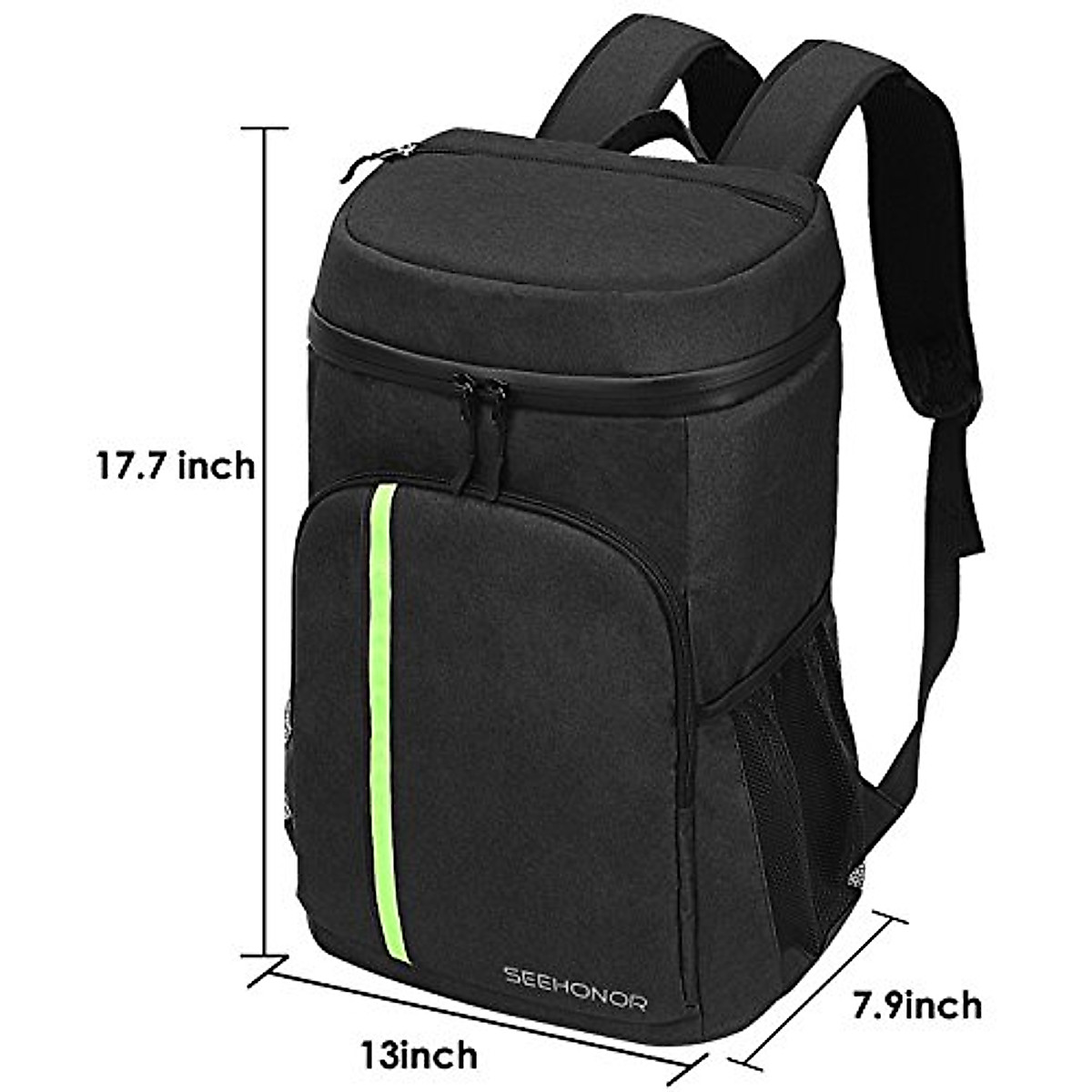 SEEHONOR Insulated Cooler Backpack Leakproof Soft Cooler Bag Lightweight Backpack with Cooler for Lunch Picnic Hiking Camping Beach Park Day Trips