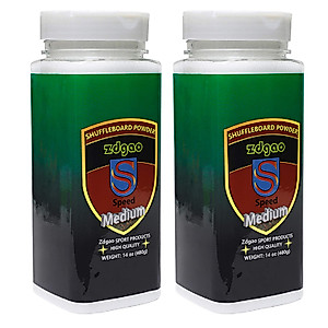 YDDS Shuffleboard Sand - Shuffleboard Wax with Mini Dustpan and Mini Brush, 2 Cans(2×14 oz)