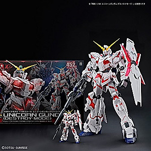 Bandai Hobby Mega Size 1/48 Unicorn Gundam [Destroy Mode] Gundam UC Model Kit Figure