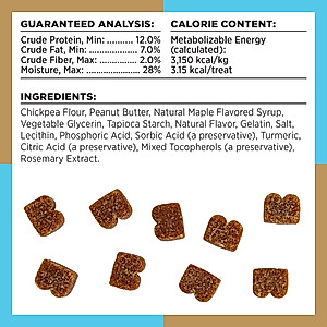 BIXBI Liberty Trainers, Peanut Butter - Small Training Treats for Dogs - Low Calorie, All Natural Grain Free Dog Treats