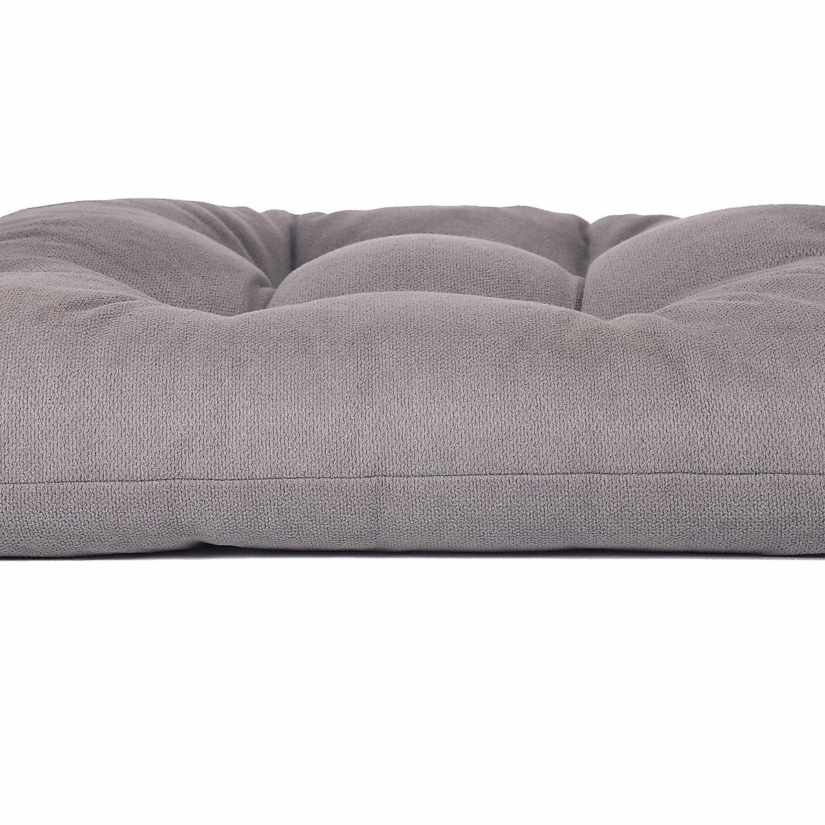 JAMPAYANG Chair Cushion, 4 Pack Chair Cushions for Dining Chairs, Chair Pads and Mat with Ties for Indoor Kitchen Seat and Desk (4 Count - 17 x 16 in, Light Grey)