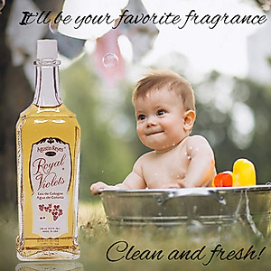 (Pack of 3) Royal Violets By Agustin Reyes 5 Oz Agua De Colonia Eau De Cologne Glass Bottle by Vetrarian