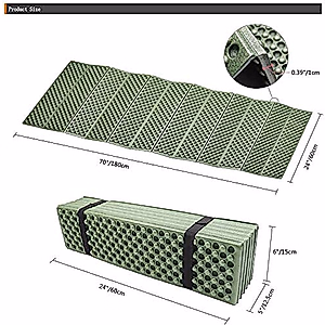 BKS Foam Egg Crate Sleeping Folding Pad,Backpacking Camping Mat …