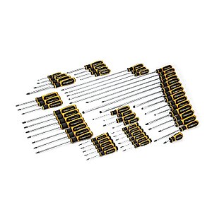 GEARWRENCH 51 Pc. Master Complete Screwdriver Set, Dual Material Handles - 80051A
