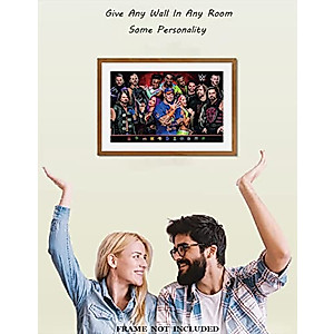 FatCat Wall Graphics WWE - Group 17 - Matte Poster Frameless Gift 12 x 18 inch(30cm x 46cm)-MS-GZ016, Office