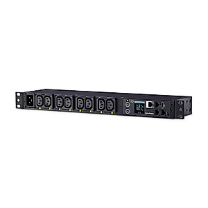 CyberPower PDU81005 Switched Metered-By-Outlet PDU, 100-240V/20A, 8 Outlets, 1U Rackmount