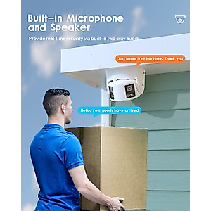 DS-2CD2387G2P-LSU/SL 4mm HIK 8MP 4K Panoramic PoE Turret IP Camera with 24/7 Colorful Imaging, Human/Vehicle Detection, Strobe Light And Audio Alarm, H.265+, Compatible with HIK NVR/Hik-Connect