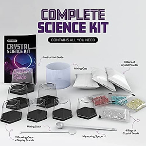 Crystal Growing Kit for Kids - Science Experiments Gifts for Boys & Girls Ages 8-14 Year Old - Discovery STEM Toys for Kids & Teen Age Boy/Girl Arts & Crafts Kits - Cool Educational Ideas