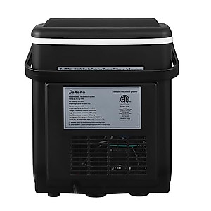 Panana Countertop Ice Makers,Automatic Clean,Portable Ice Maker 9 Bullet Ice Ready in 7-12min,26.5lbs/24H,for Home/Kitchen/Office/Party,Black