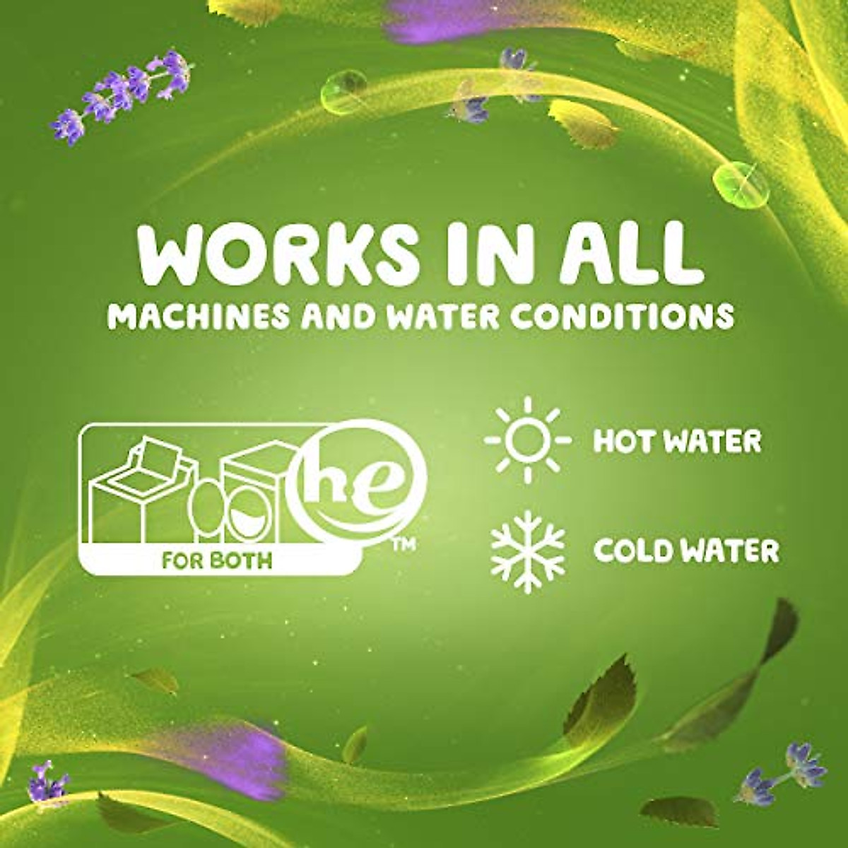 Gain with Essential Oils Liquid Laundry Detergent, The Serene Scent, Lavender & Calm Chamomile, Pack of 2, 42 fl oz Each