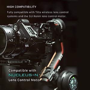 Tilta Nucleus Nano II Wireless Lens Control System | Wireless Zoom, Focus, Aperture Control | Follow Focus | Accurate Pulling | Touch Screen | WLC-T05 (Wireless Lens Control System)
