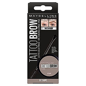 Maybelline Eyebrow, Tattoo Brow Longlasting Eyebrow Pomade Pot Taupe