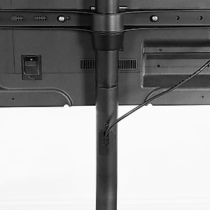 VIVO Space Saving 49 to 70 inch LED LCD Studio TV Display Stand, Television Mount with V-Base, Holds VESA up to 600x400, Black STAND-TV70B