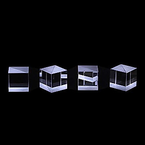 Optical Glass Cube Dichroic Beam Splitter Prism Ratio 50:50 Spectrome Sicence 20X20X20MM