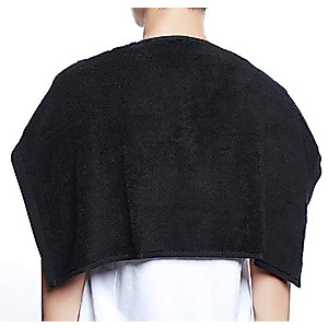 PERFEHAIR Black Salon Towels (2-Pack, 16 X 27 Inches)-Barber Hand Cotton Towel for Gym, Bath, Spa, Shaving, Shampoo