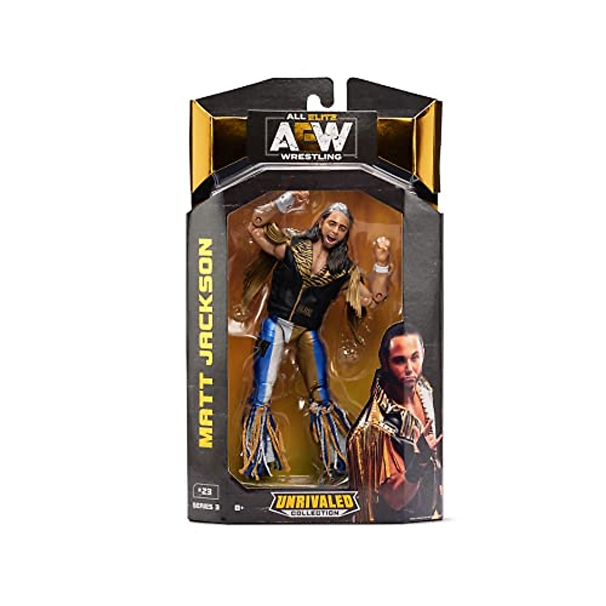 All Elite Wrestling AEW Unrivaled Collection Matt Jackson - 6.5-Inch Action Figure - Series 3, Multicolor (AEW0022)