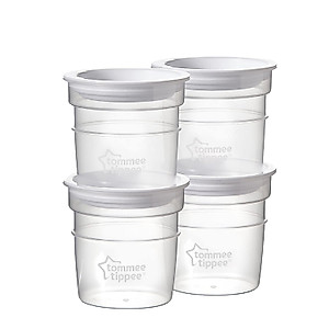 Tommee Tippee Closer to Nature Milk Storage Pots x4