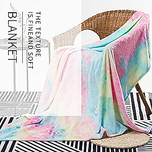 COCOPLAY W Throw Blanket for Couch (Multi-Pink, Throw（50''×60''）)