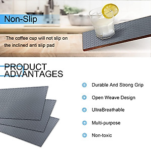 FEXIA Shelf Liner for Kitchen Cabinets, 17.5 Inch x 20 FT(240 Inch) Non Adhesive Cabinet Liner, Drawer Liners, Refrigerator Liners, Washable Oil-Proof Fridge Pads Shelves Drawer (Gray)