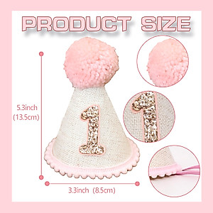 Handmade Boho 1st Birthday High Chair Banner Boho 1st Birthday Hat Decorations Party For Girl Baby Shower Pink Wall Hangings Decorative For Kids Bedroom