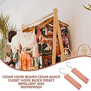 LIFKOME 10pack Cedar Blocks for Clothes Storage Cedar Hangers Cedar Blocks for Clothes Storage Cedar Ups Aromatic Cedar Balls Hangers Storage Accessories Closets Drawers