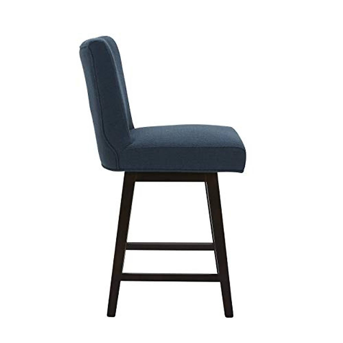 Amazon Brand – Stone & Beam Esme Memory-Swivel Counter-Height Barstool, 39.4"H, Cadet Blue