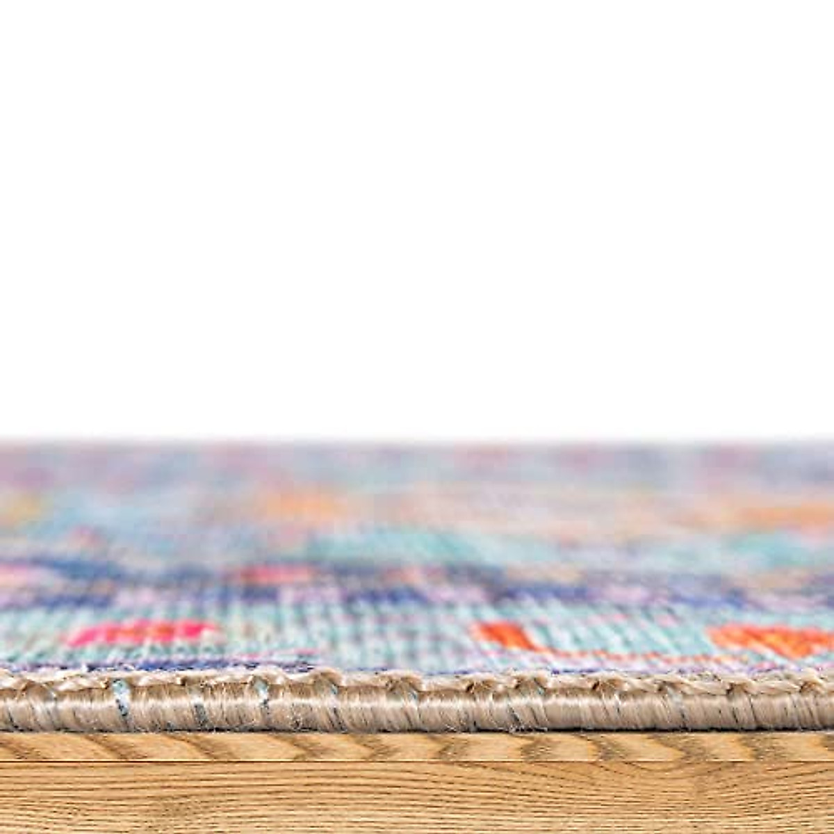 Rugs.com Timeless Collection Rug – 6' x 9' Blue Flatweave Rug Perfect for Bedrooms, Dining Rooms, Living Rooms