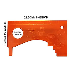 PLIS Dungeness Crab Gauge Measure Multi Shrimp Clam Measuring Tool for Oregon, Washington and California (Orange)