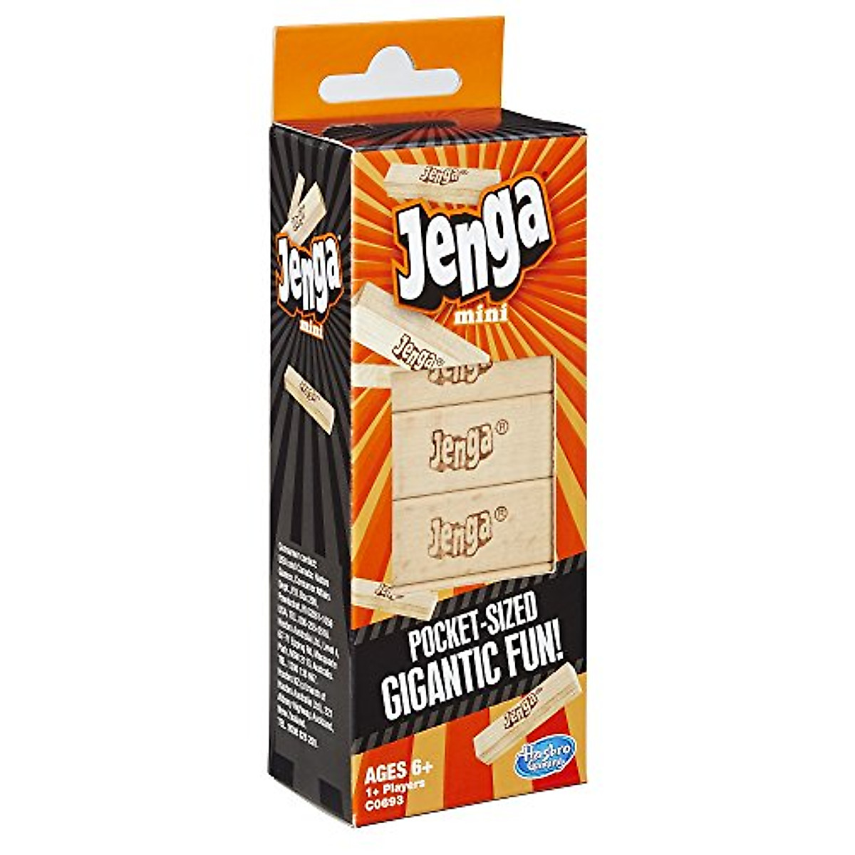 Hasbro Gaming Jenga Mini Game, Brown/a, for ages 6+ Years