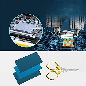 ＫＬＫＣＭＳ Silicone Thermal Pad 0.3mm/0.5mm/1.0mm Thermal Conductivity for Laptop Sink CPU GPU SSD Cooler Cooling Resistant High Temperature Resistant