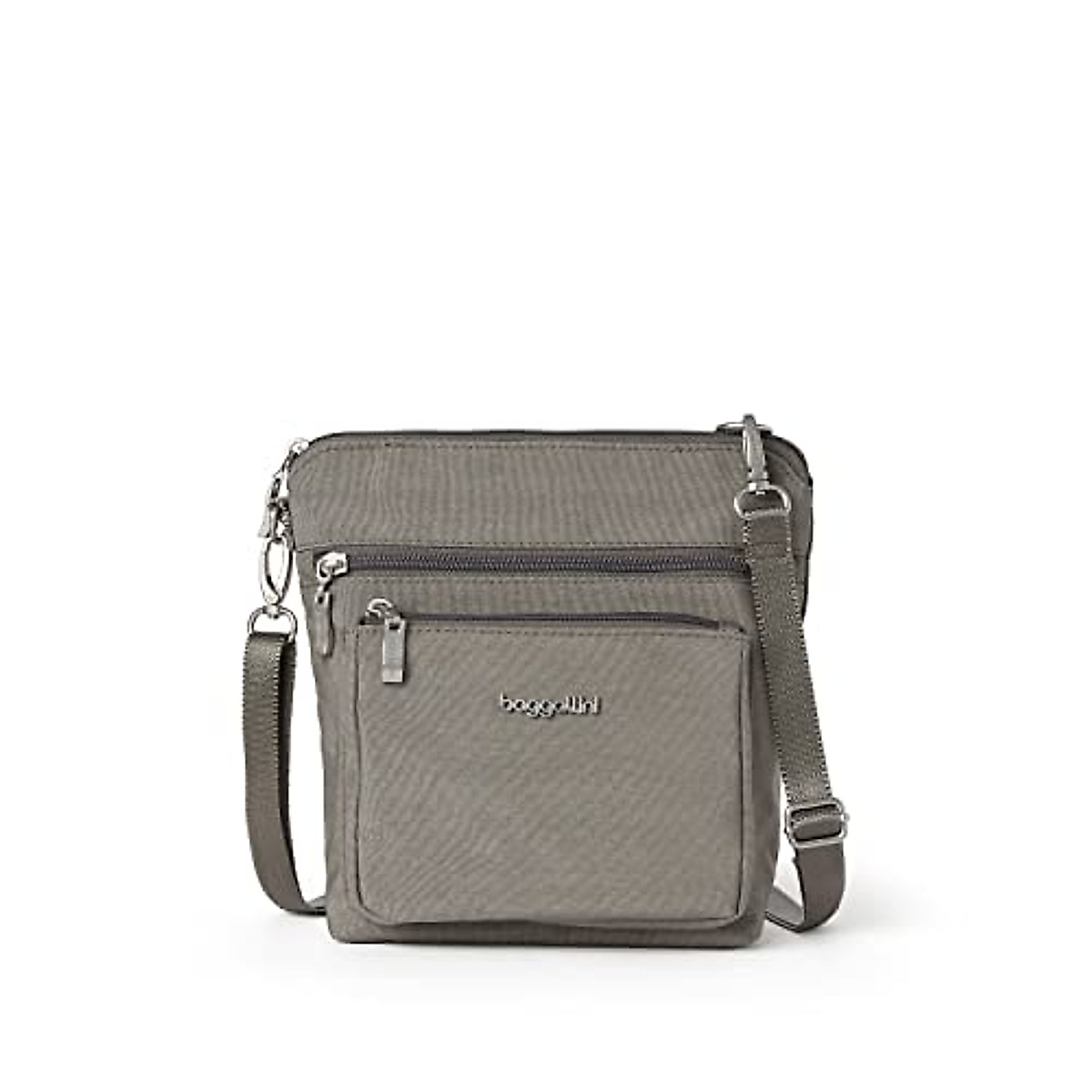 Baggallini womens Modern Pocket Crossbody, Sterling Shimmer, One Size US