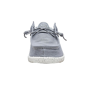 Hey Dude Men's Wally Stretch Iron Size 8 | Men’s Shoes | Men's Lace Up Loafers | Comfortable & Light-Weight