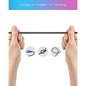 ZOSI 4 Pack 150ft (45 Meters) All-in-One Video Power Cable, BNC Extension Surveillance Camera Cables for Video Security DVR Camera Systems (Included 4X BNC Connectors and 4X RCA Adapters)-Black Color