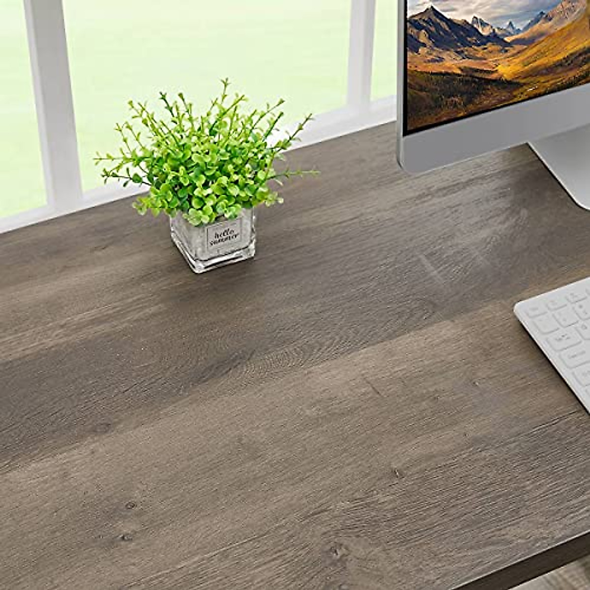 FATORRI L Shaped Computer Desk, Industrial Home Office Desk with Shelves, Rustic Wood and Metal Corner Desk (Walnut Brown, 59 Inch)