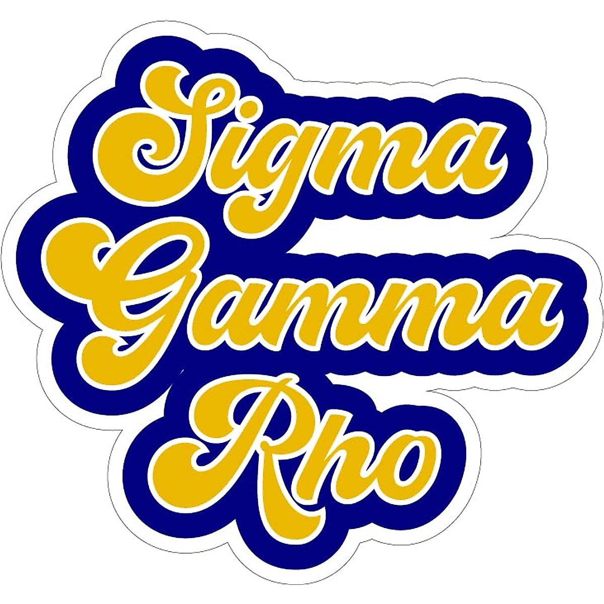 Sigma Gamma Rho Retro Sorority Car Magnet Set of 2 Removable No Residue All Weather Magnets for Sorority