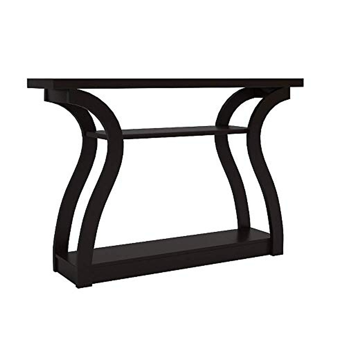Monarch Specialties 47" Console Table - Sleek and Modern Accent Table for Your Home (Cappuccino/Dark Brown/Espresso)