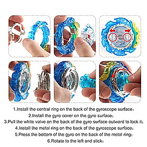 Battling Tops Burst Ultimate Fusion DX B-203 Gyro Toys Set for Kids with B184 L/R Two-Way Launcher (B-203)