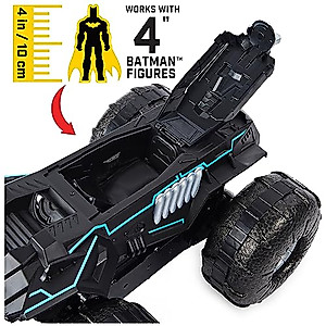 DC Comics Batman, All-Terrain Batmobile Remote Control Vehicle, Water-Resistant Batman Toys for Boys Aged 4 and Up