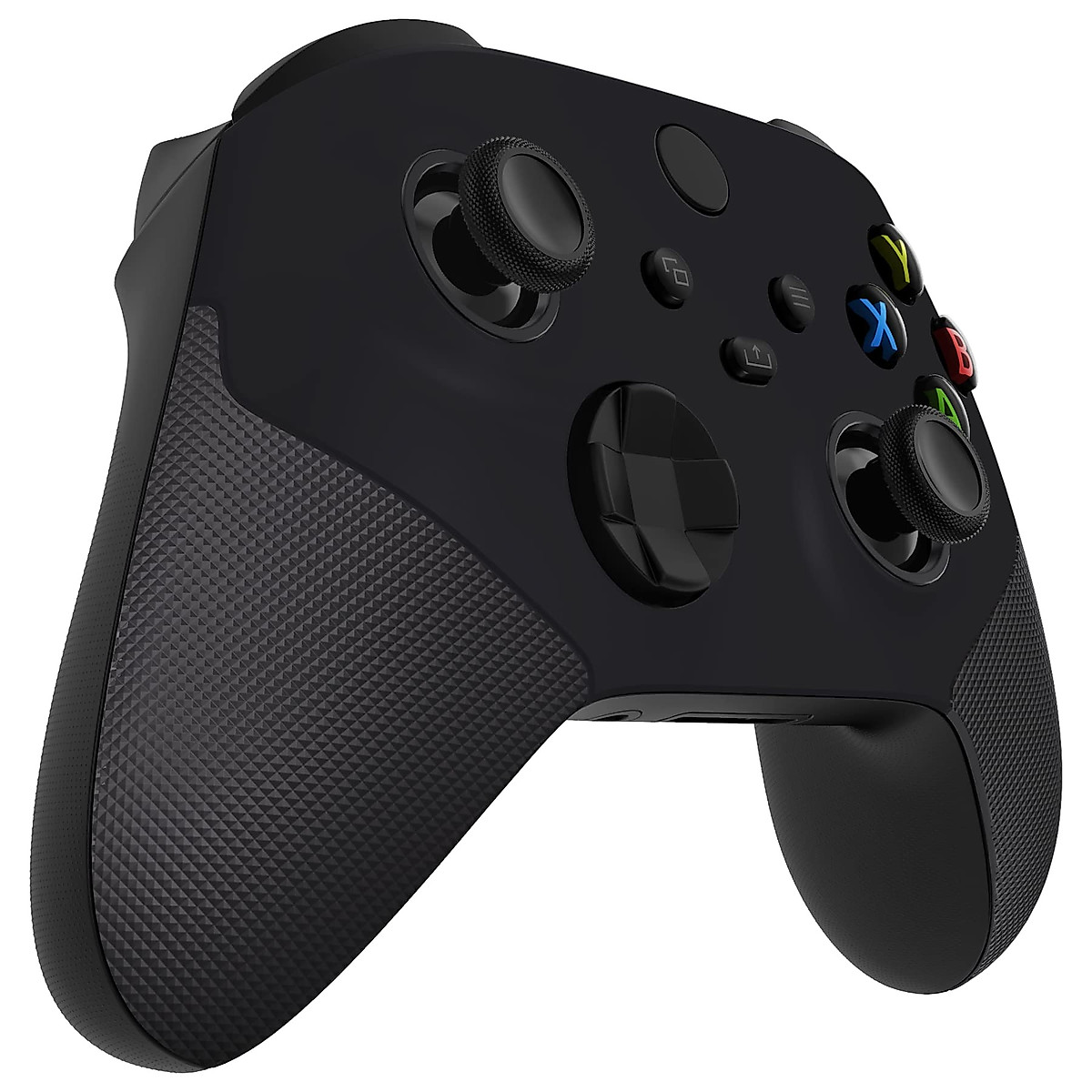 eXtremeRate ASR Version Redesigned Shell for Xbox Core Wireless Controller - Performance Rubberized Grip, Anti Sticks Rubbing Rings - Custom Faceplate for Xbox Series X & S Controller - Black