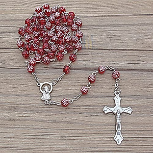 Confirmation Rosary Favor (12 PCS) Red Bead rosary
