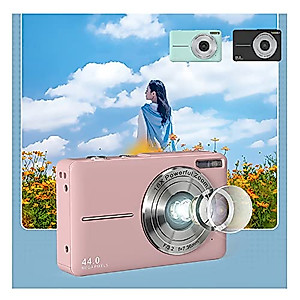 New HD Digital Camera, 1080P High-Definition Digital Camera 44 Million Photos 16x Digital Zoom Camera Anti-Shake Proof Home Camera Support Wide Angle Small Camera for Teens Boys